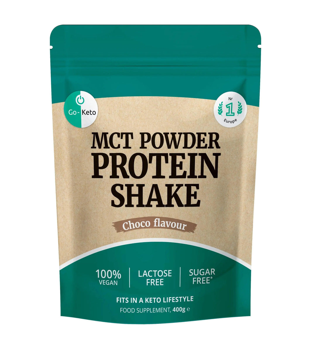 MCT Powder Protein Shake Chocolate Go-Keto 400g - KetoFitShop