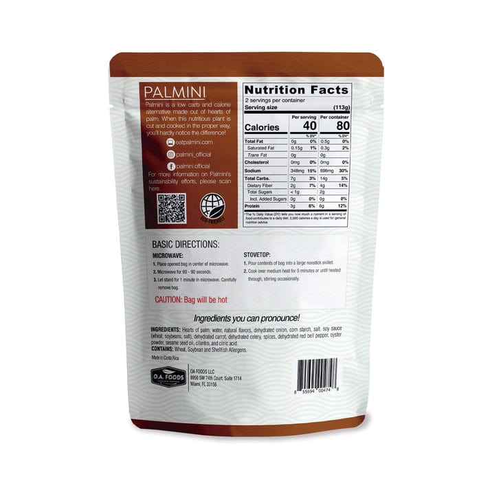 Hearts of Palm Fried Rice Palmini 226g x6 - KetoFitShop