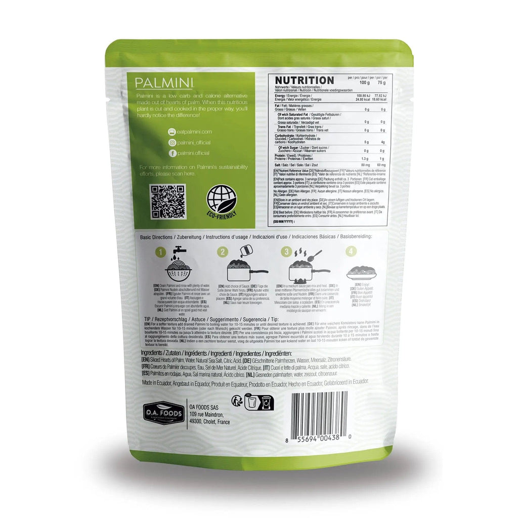 Hearts of Palm Linguine Palmini 338g - KetoFitShop