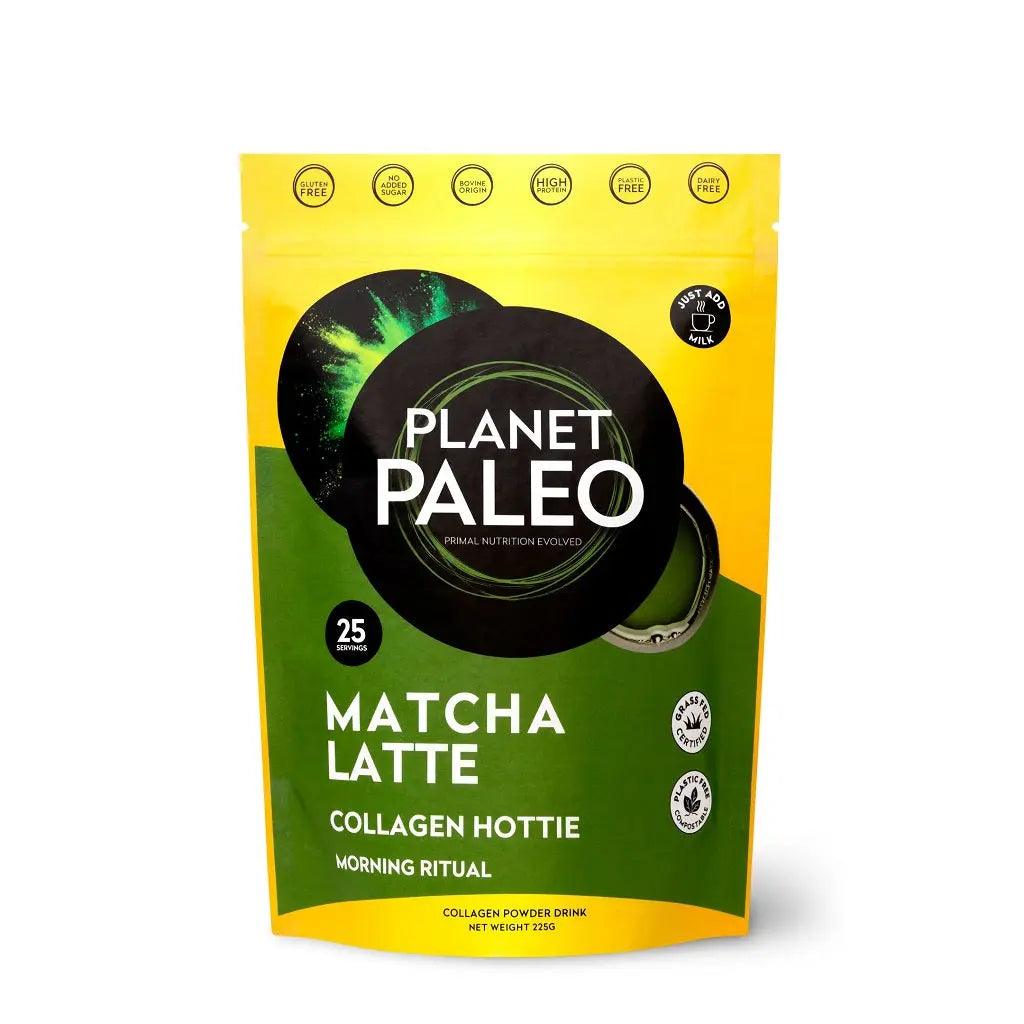 Collagen Powder Matcha Latte Planet Paleo 225g - KetoFitShop