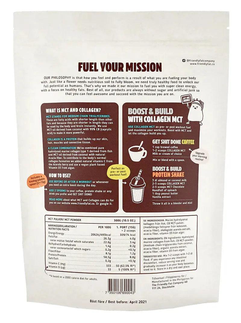 Collagen & MCT C8 Powder With Vitamin C & D The Friendly Fat Company ...